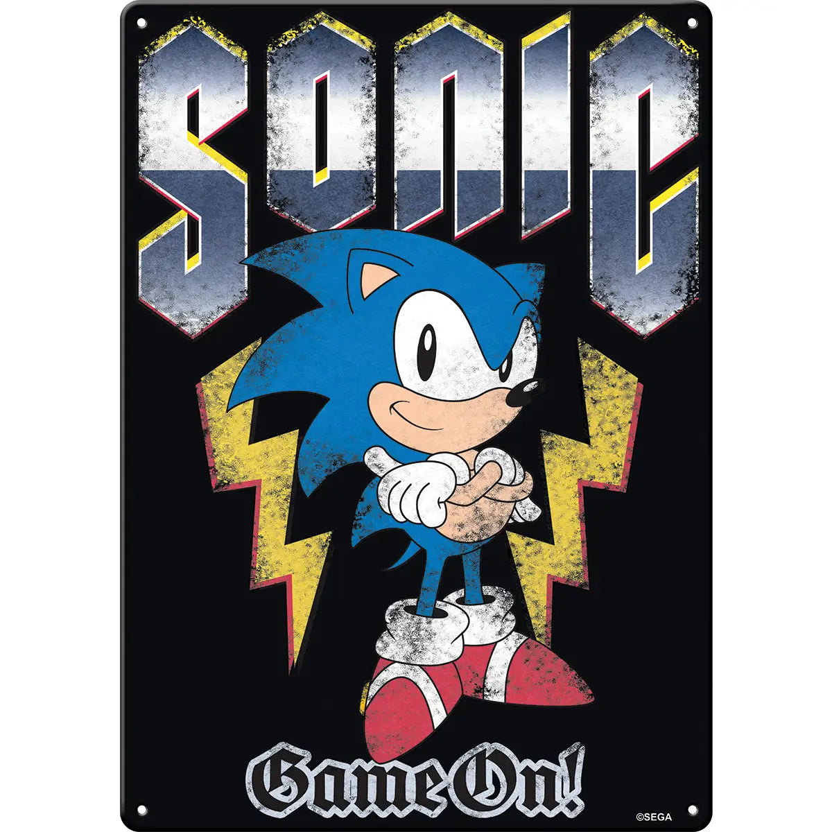 Sonic the Hedgehog Metal Sign
