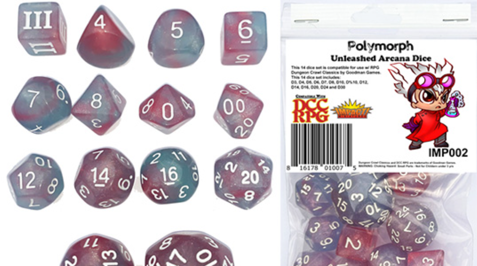 Dungeon Crawl Classics: Polymorph Dice Set